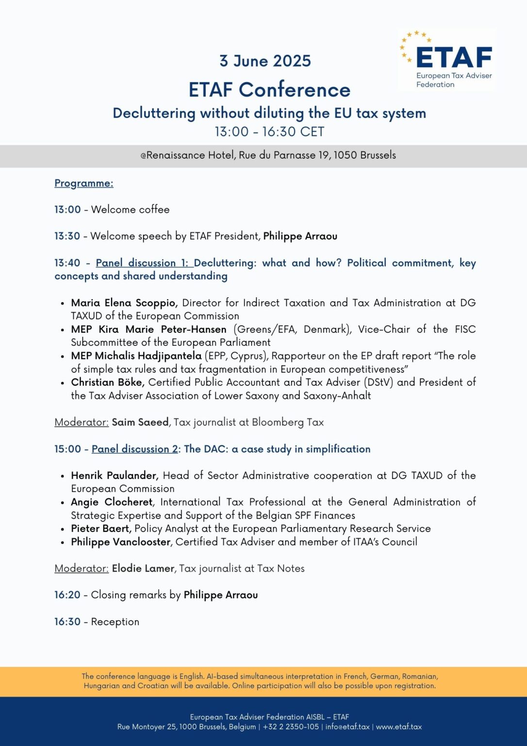 Weekly Tax News - Monday 26 May 2025 - ETAF